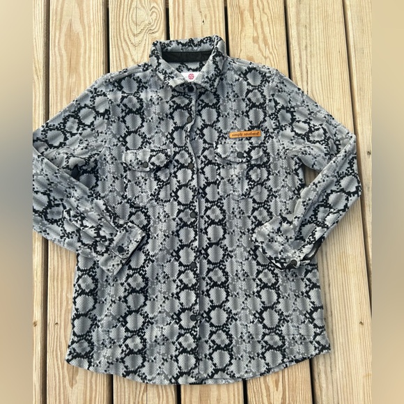 Simply Southern | Jackets & Coats | Simply Southern Snakeskin Print ...